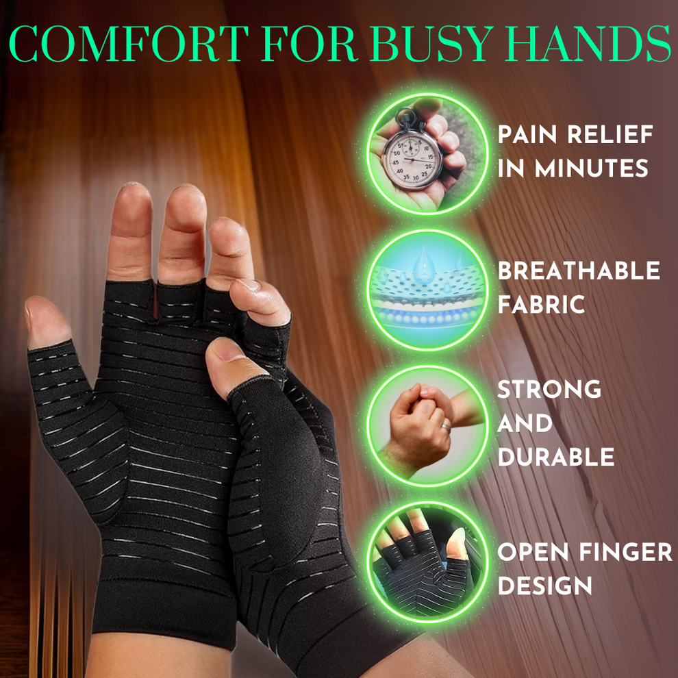Copper Therapy Gloves for Hand Pain – Preisol